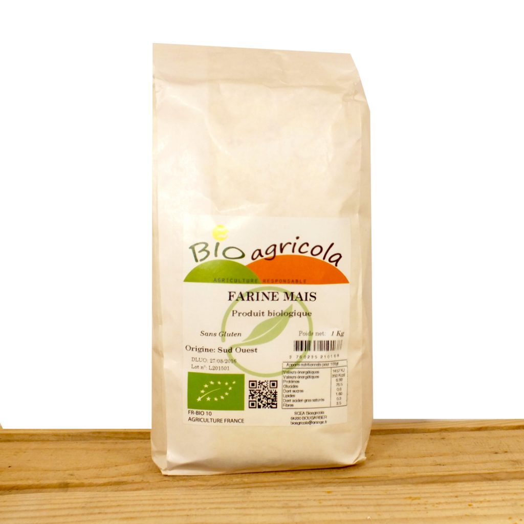 Farine de maïs bio - Les vergers de Sainte Quitterie